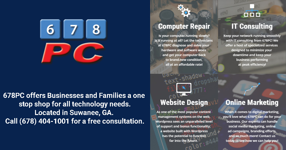 678PC - Gwinnett Computer Repair, Website Design and IT Consulting